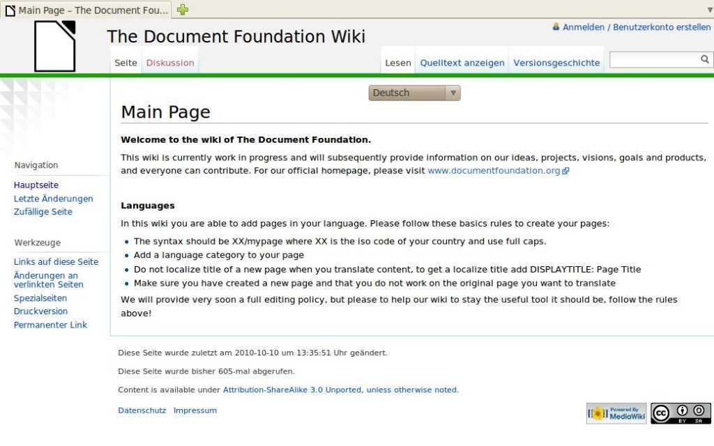 The Document Foundation hat Wiki zur Verfügung gestellt » Bitblokes ...