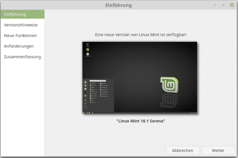 Upgrade-Pfade für Linux Mint 18.1 offen - Schritt für Schritt