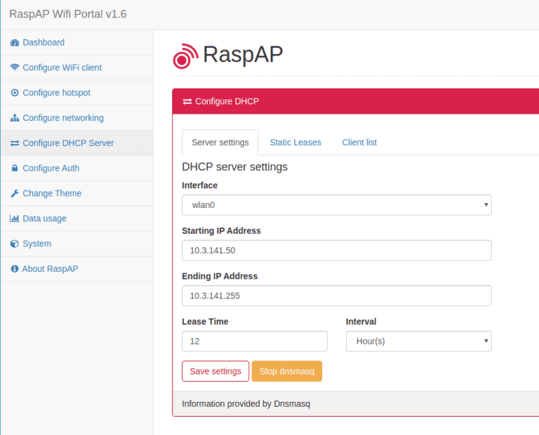RaspAP – Raspberry Pi als Hotspot / Access Point (WLAN / Wi-Fi)