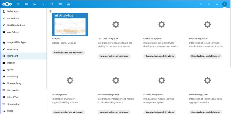Nextcloud Hub 20 mit neuem Dashboard, einheitlicher Suche und mehr