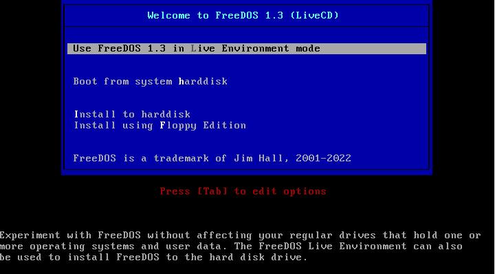 FreeDOS 1.3 ist veröffentlicht – FAT32-Unterstützung und netzwerkfähig