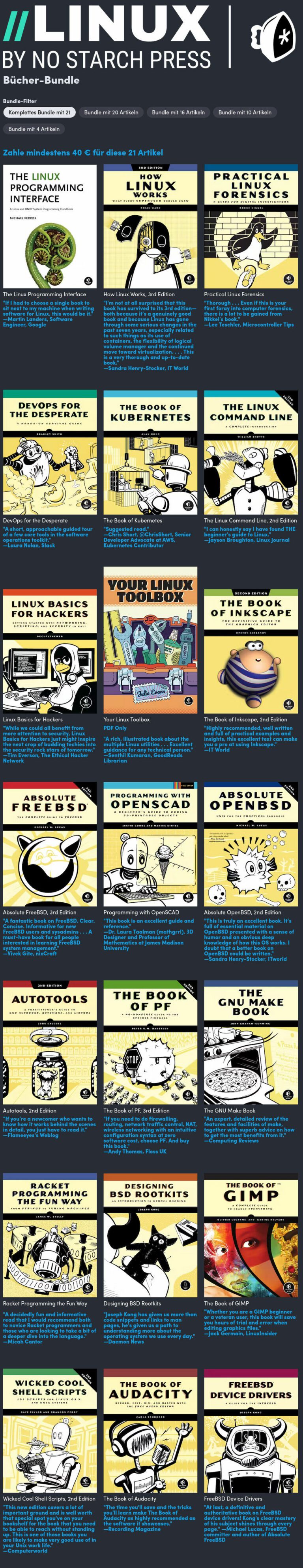Linux-Bücher von No Starch Press – The Book of Gimp für 1