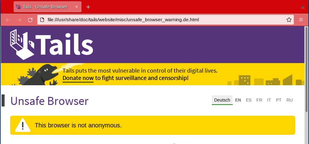 Tails: Persistent Storage und Wayland-Unterstützung