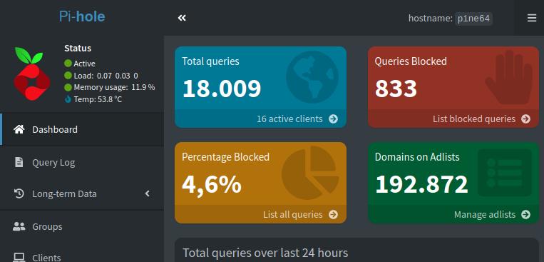 PINE A64 + Armbian = super Pi-hole (Adblocker für das Netzwerk)