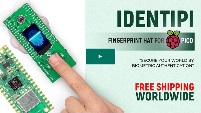 IdentiPi : kompakter Fingerabdruck-Scanner-HAT für Pico