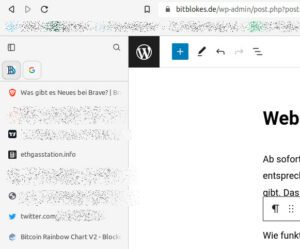 Webbrowser Brave ab sofort mit vertikalen Tabs