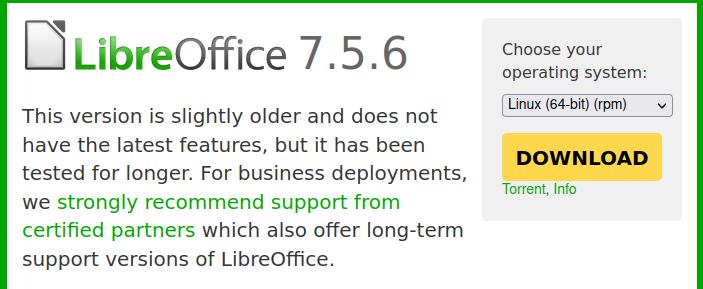 LibreOffice 7.5.6 Community ist ab sofort verfügbar